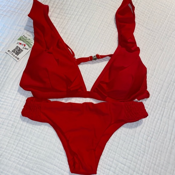 Swim | Red Riviera Coco Bikini | Poshmark